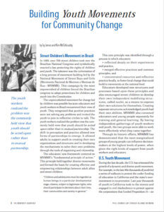 Building Youth Movements for Community Change - Movement Strategy Center